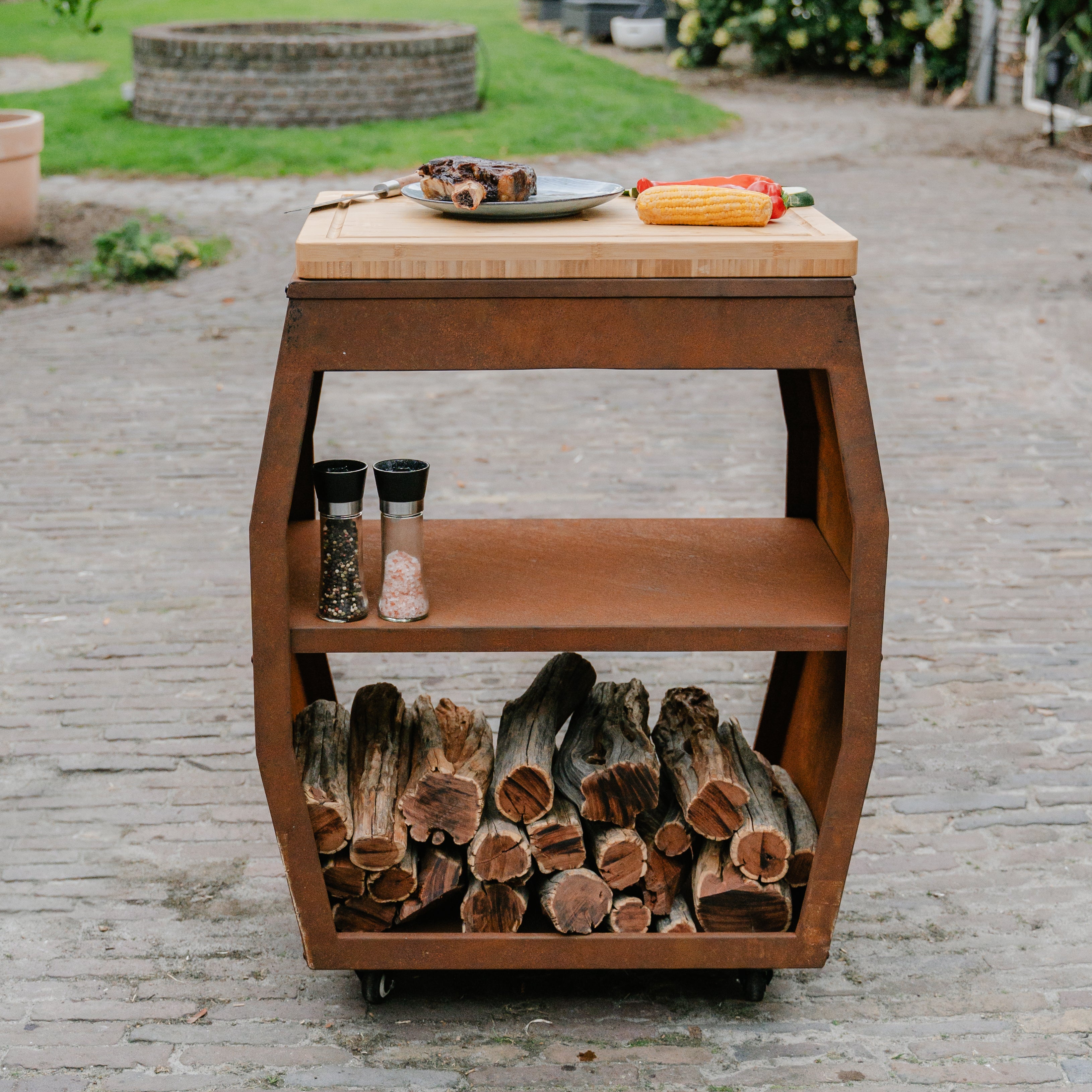 BBQ Plancha Tafel - Tabla Cortar Cortenstaal – BBQ-Plancha.com